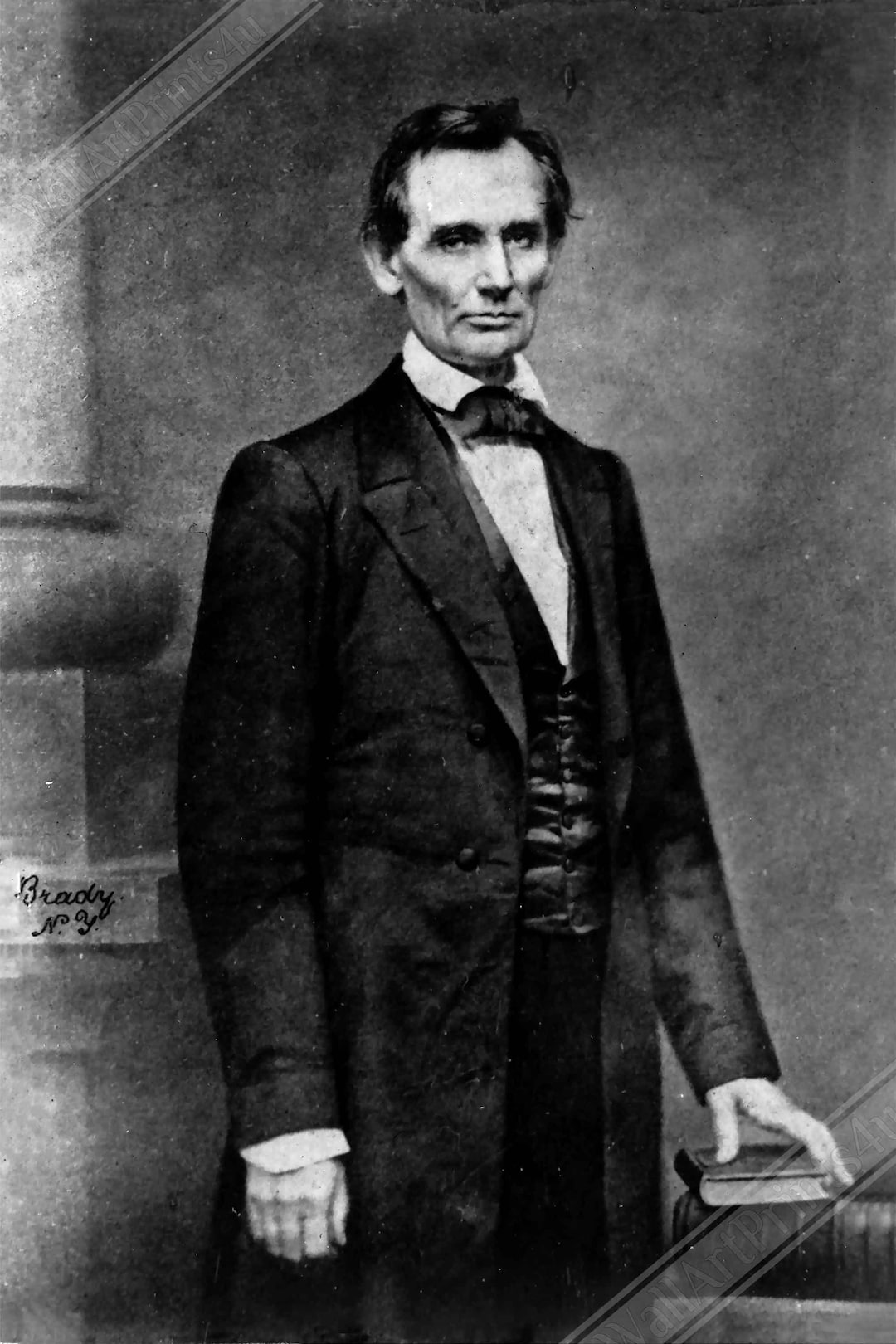 Abraham Lincoln Portrait Photo Poster, Famous Print Photo From 1860 ...