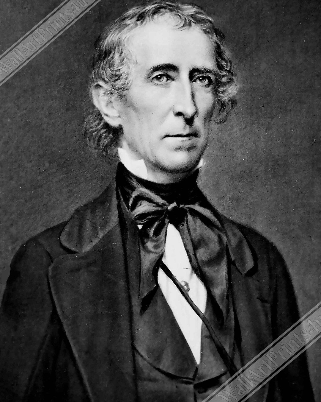 John Tyler Portrait Poster: 10th US President, Vintage Style - Etsy