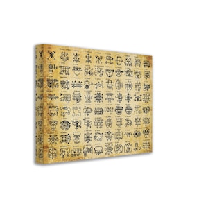 Goetia Sigils Canvas - Goetia Demons Canvas - Goetia Symbols Canvas ...