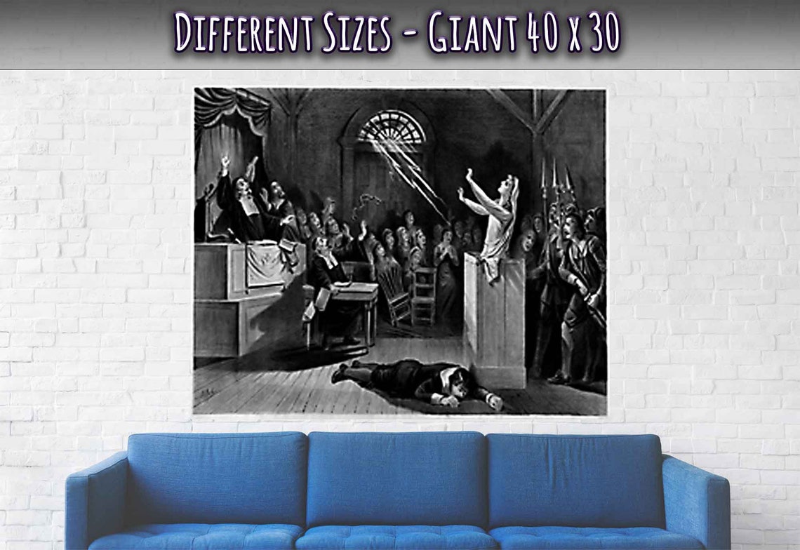 Salem Witch Trials Poster Salem Witch Trials Print | Etsy