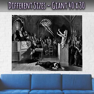 Salem Witch Trials Poster Salem Witch Trials Print - Witchcraft Poster ...