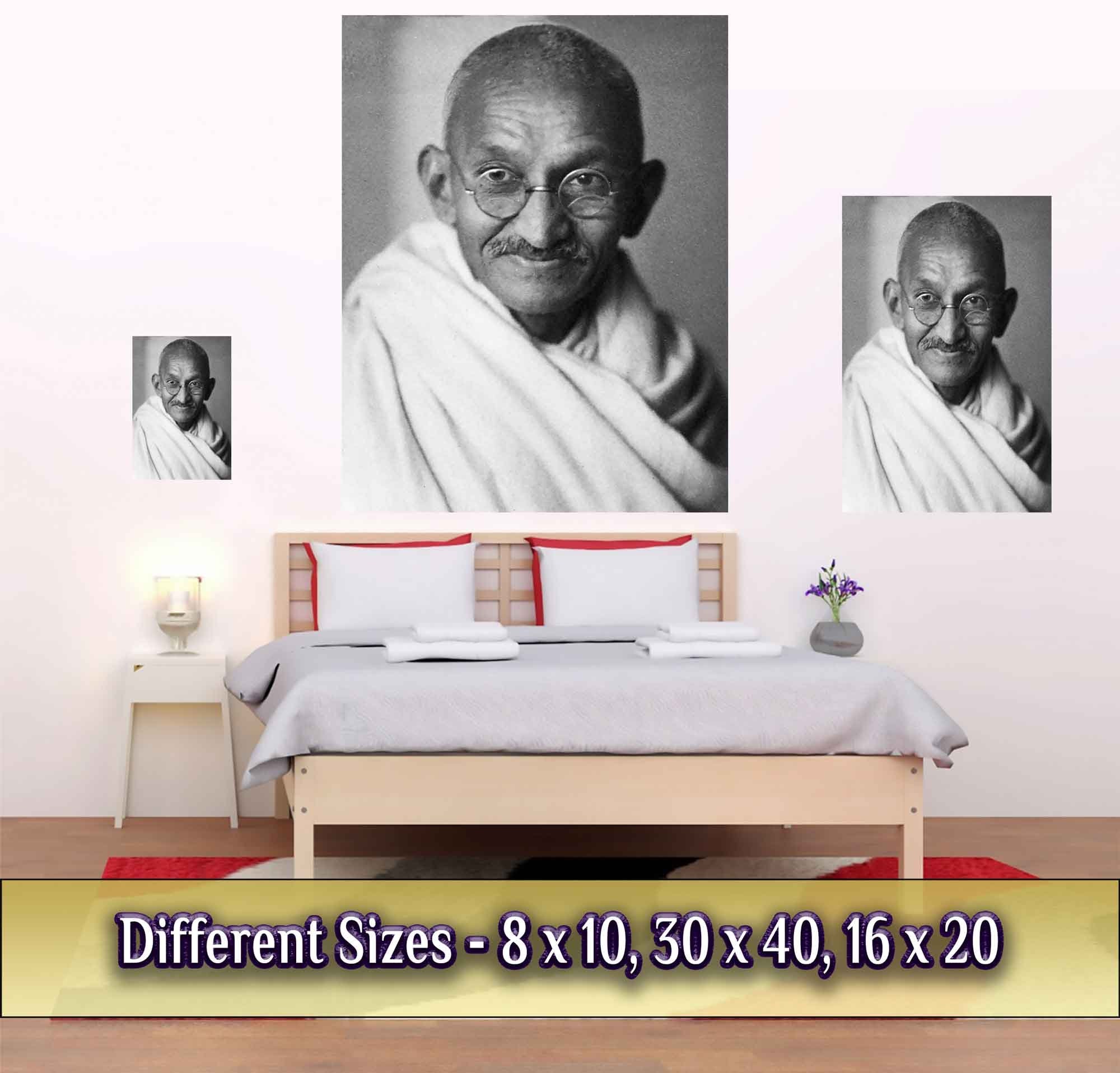 Mahatma Gandhi Poster Vintage Photo Iconic Mahatma Gandhi - Etsy