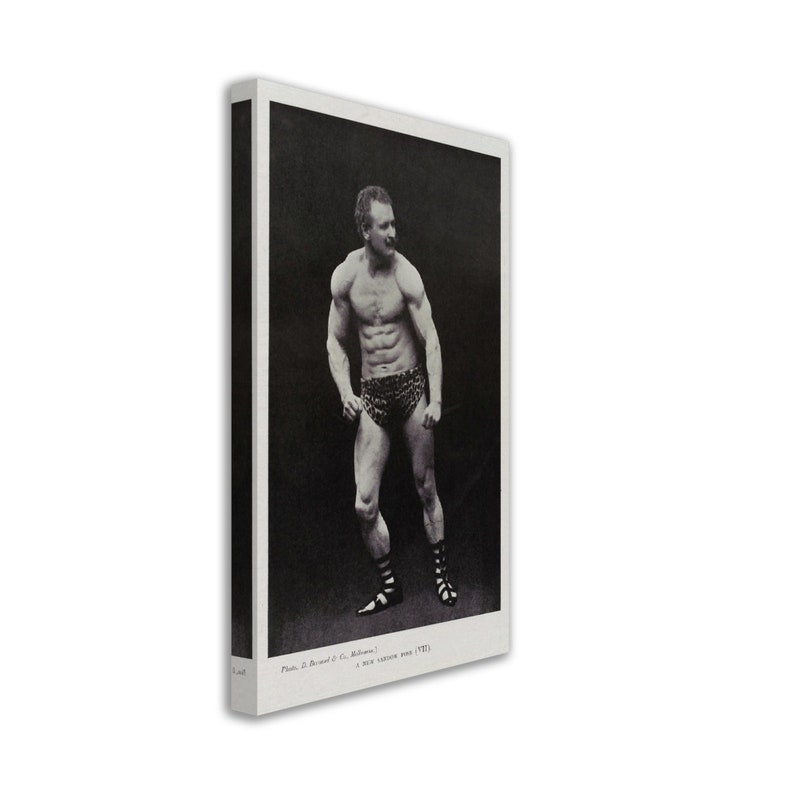 Eugen Sandow Canvas Victorian Bodybuilder Vintage Photo - Etsy