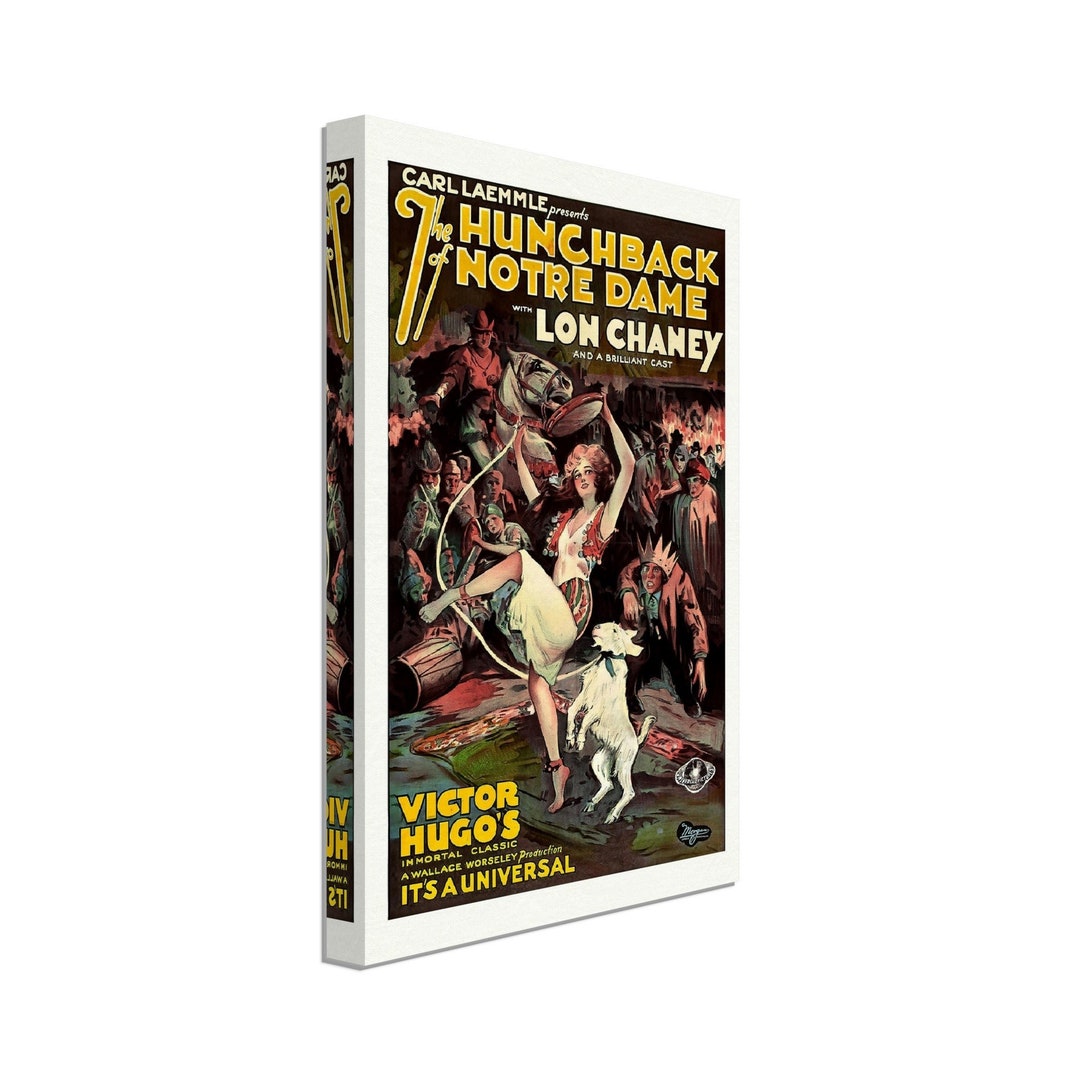 Hunchback of Notre Dame Canvas, Vintage Movie Art Canvas 1923 Canvas Film Art - Etsy