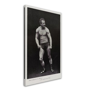 Eugen Sandow Canvas, Victorian Bodybuilder, Vintage Photo Eugen Sandow ...