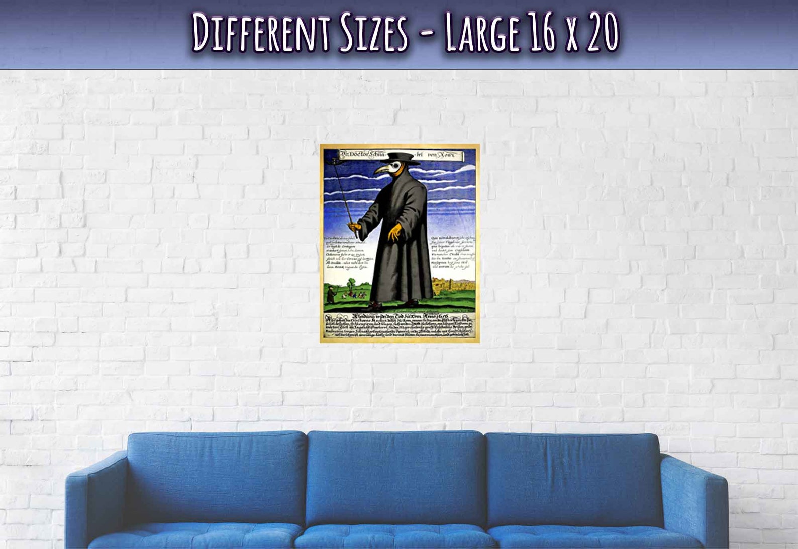 Plague Doctor Poster Plague Doctor Print Dr Beak Circa | Etsy
