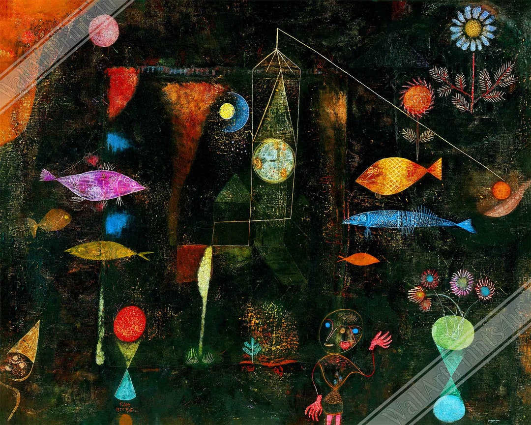 Fish Magic Poster, Paul Klee Prints Abstract Fish Magic Art UK, EU USA Domestic Shipping - Etsy
