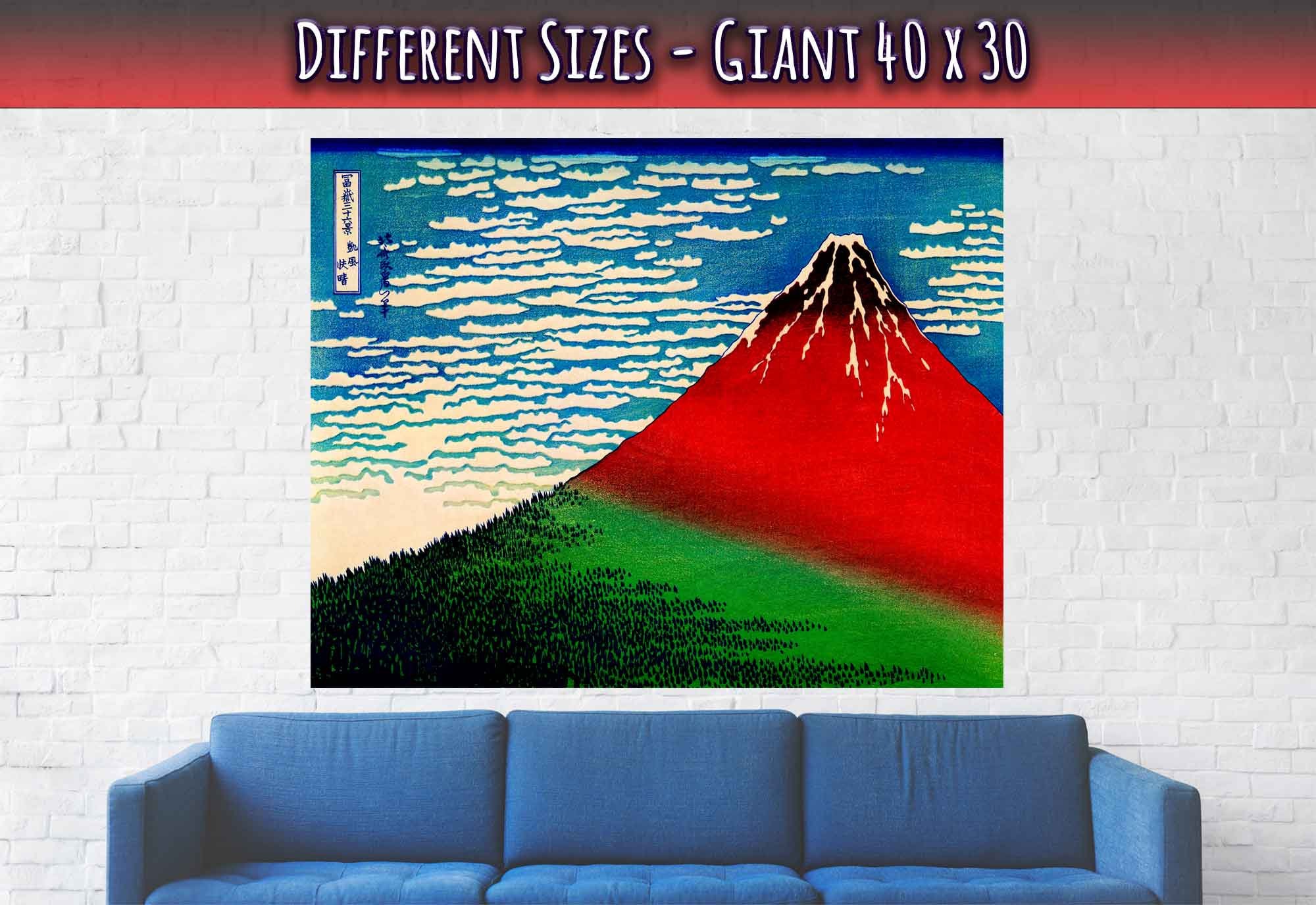 Mount Fuji Poster Katsushika Hokusai 1833 Mount Fuji Print - Etsy