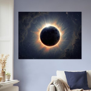 Solar Eclipse Poster Print Artists Impression - Etsy