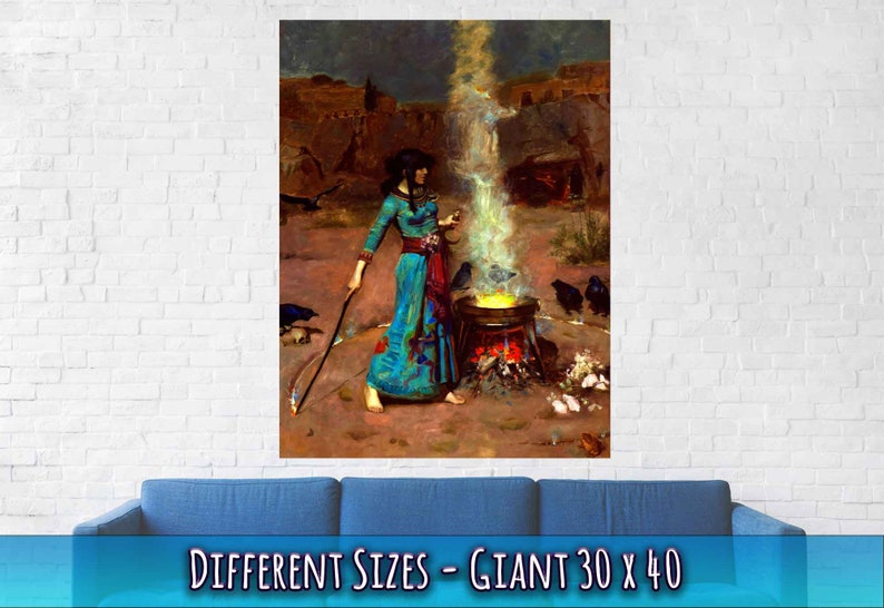 Magic Circle Poster Witch Poster the Magic Circle John - Etsy