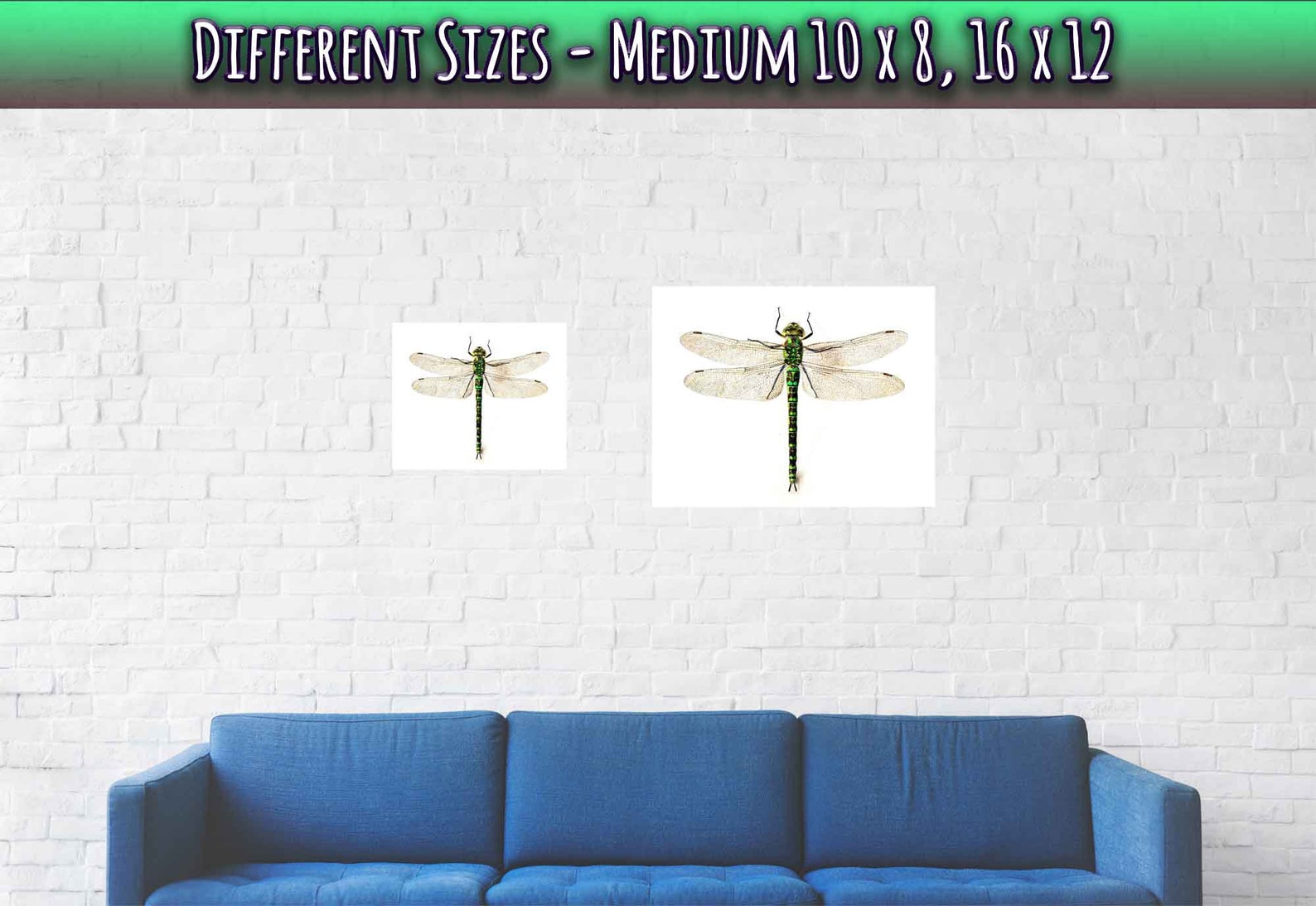 Dragonfly Poster, Giant Dragonfly Print, Vintage Dragonfly Painting ...