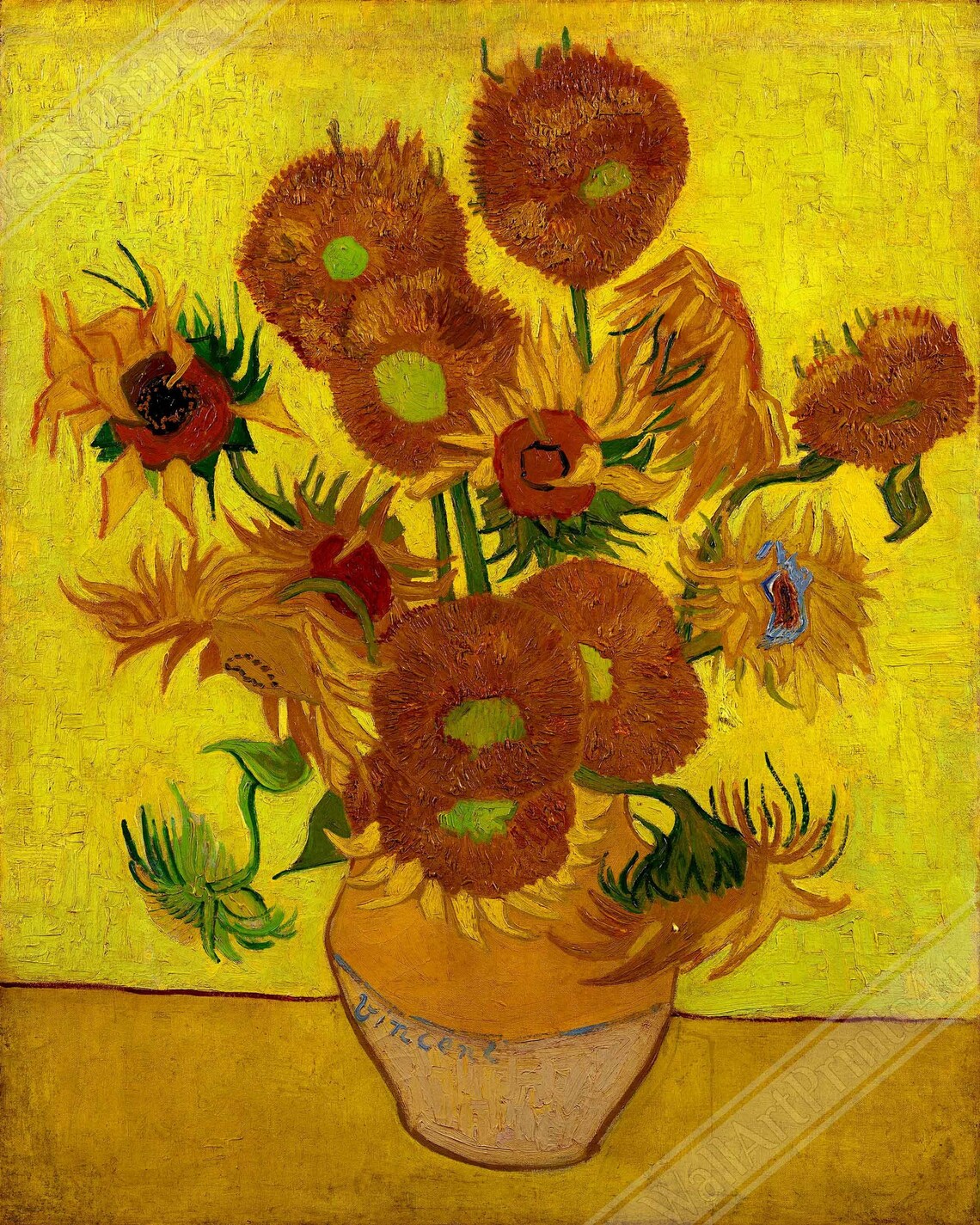 Sunflowers Poster Vincent Van Gogh Sunflower Series Print - Etsy