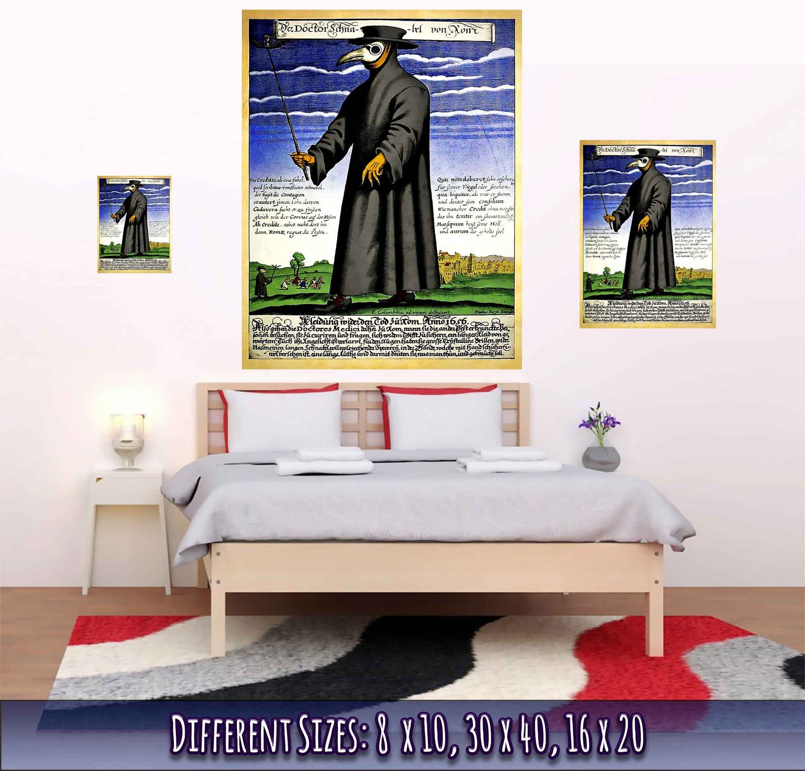 Plague Doctor Poster Plague Doctor Print Dr Beak Circa - Etsy