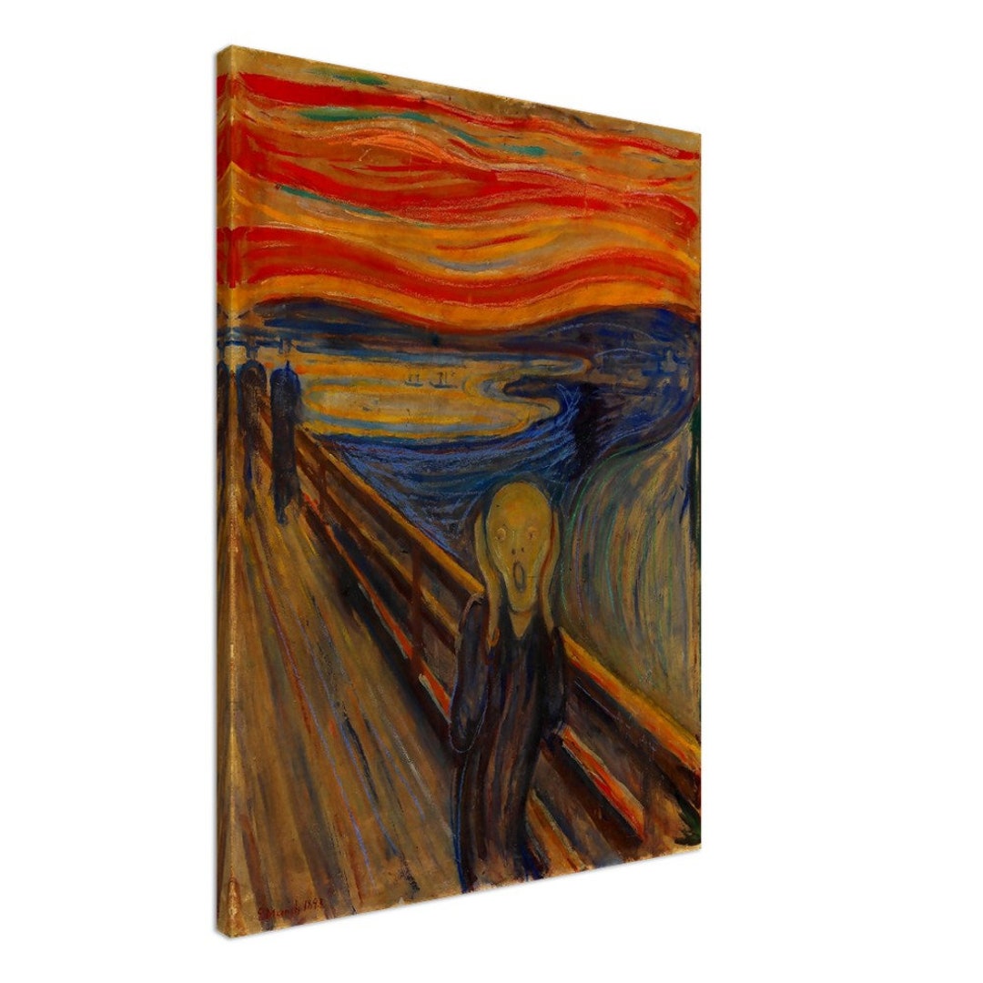 The Scream Canvas Print, Edvard Munch 1893 - the Scream Canvas - the ...