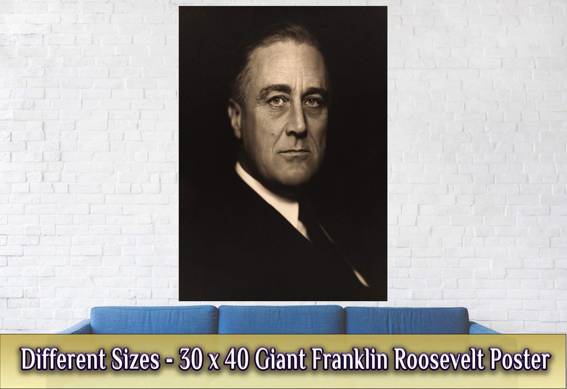 Fdr Poster Greatest American President of the 20th Century | Etsy