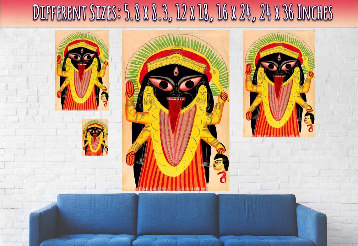 Kali Poster Destroy Enemies Ward off Your Demons Kali - Etsy