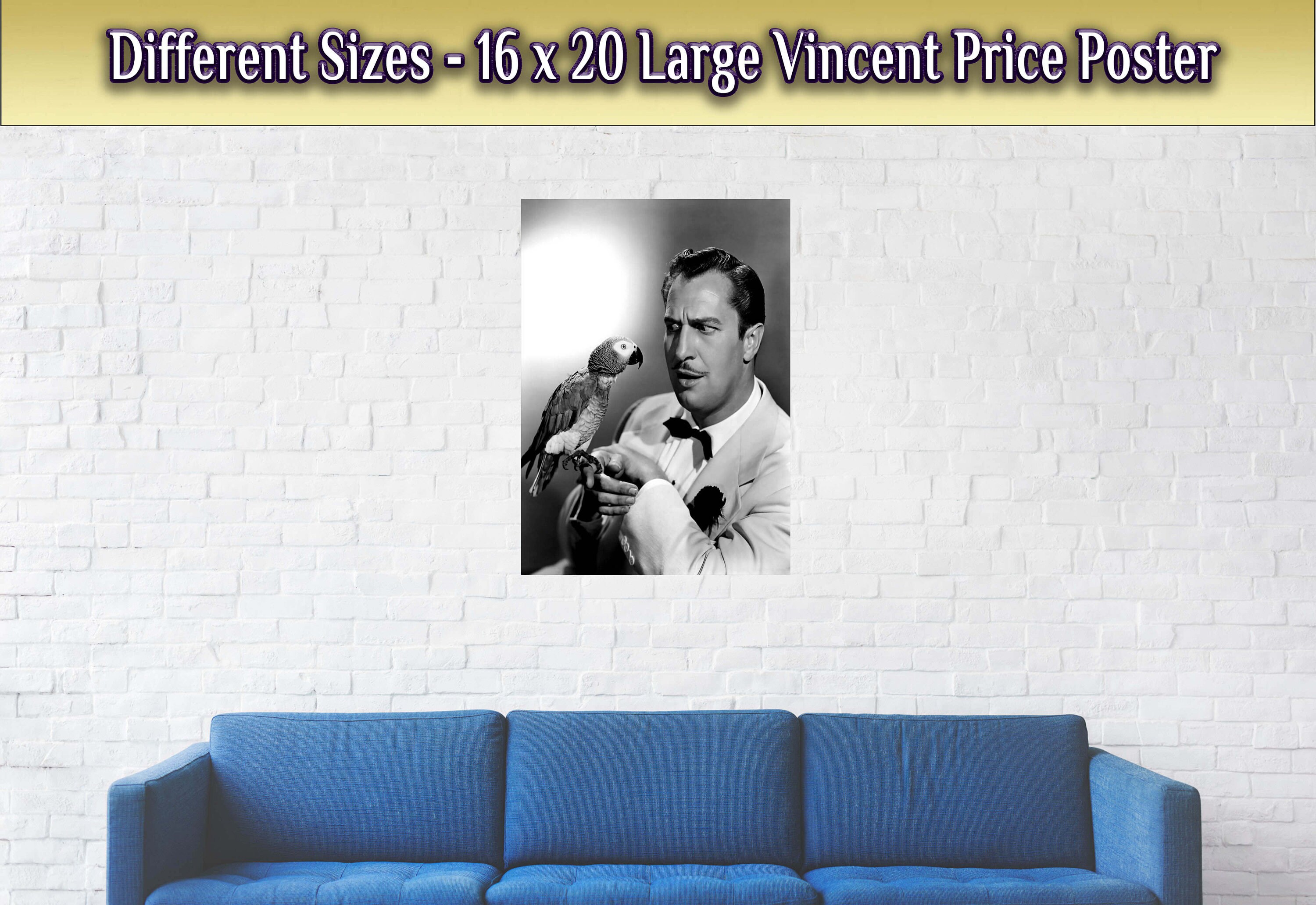 Vincent Price Poster Horror Anti Hero Iconic Vincent Price - Etsy
