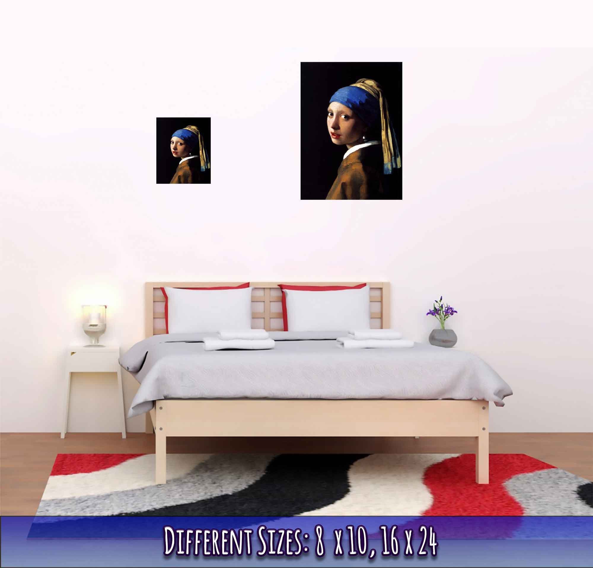 Girl With A Pearl Earring Poster Vintage Masterpiece Girl - Etsy