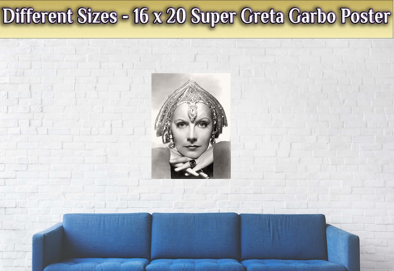 Greta Garbo Poster Sex Symbol Vintage Rare Photo Mata Hari Etsy Canada