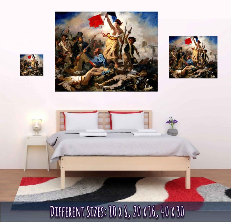 Liberty Leading the People Poster: Eugène Delacroix French Revolution ...
