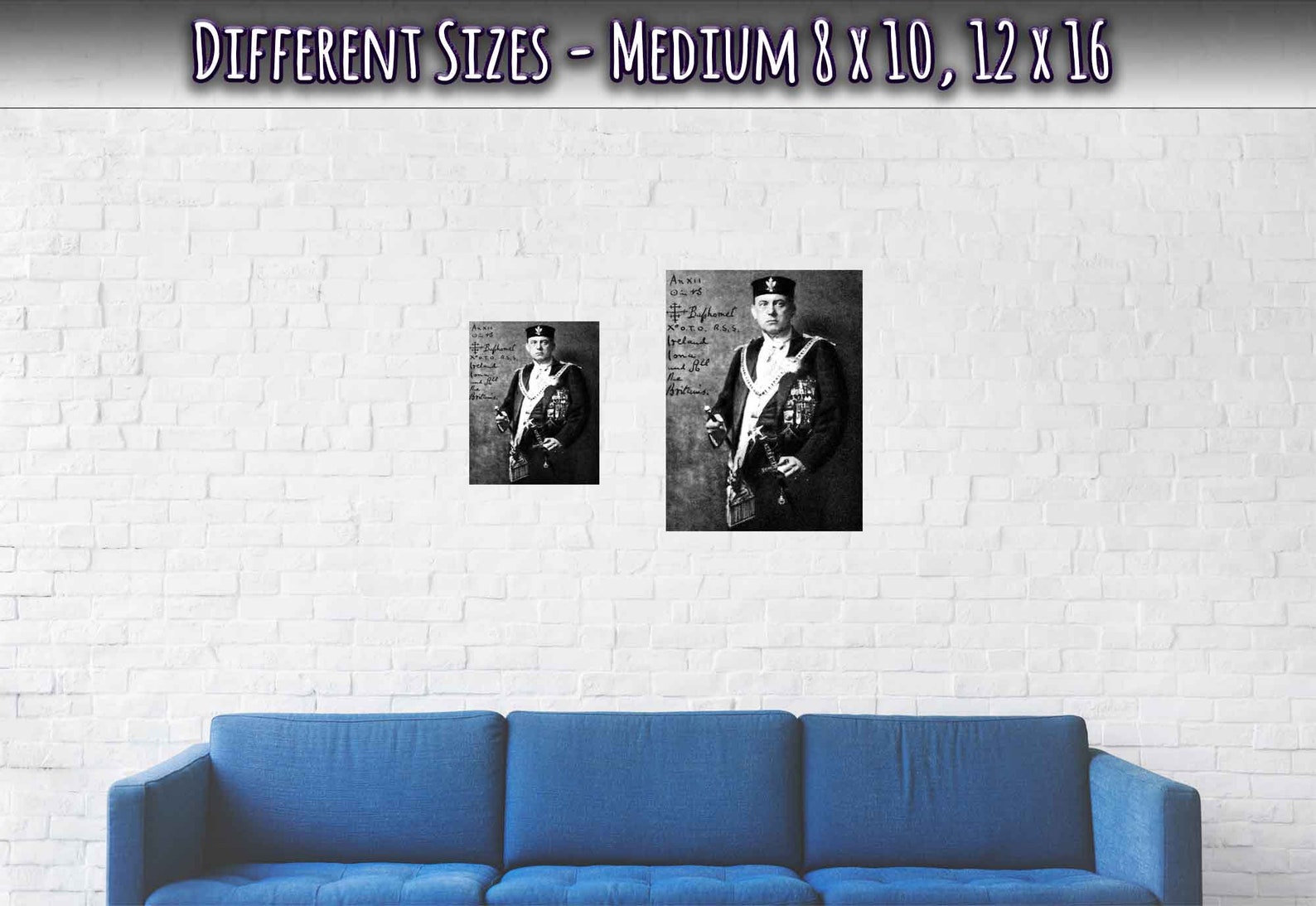 Aleister Crowley Print Famous Occultist - Etsy
