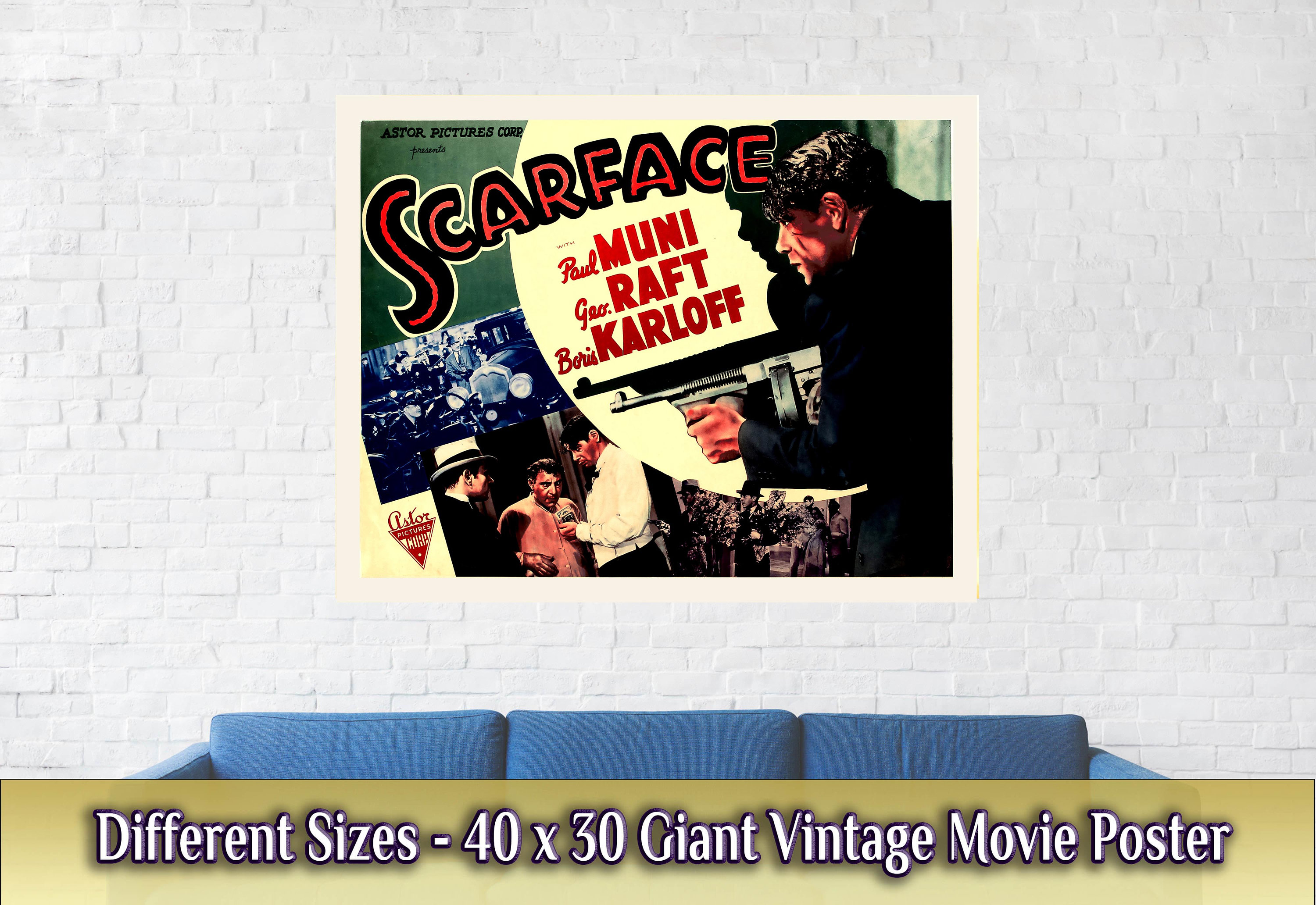 Original Scarface Movie Poster Scarface (1932) Original Movie Posters