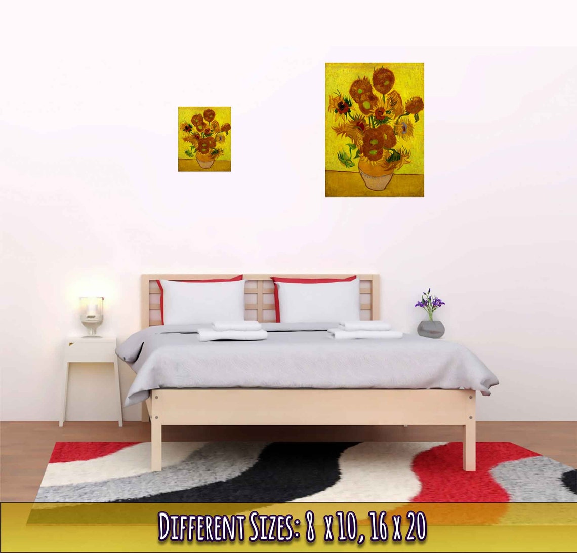 Sunflowers Poster Vincent Van Gogh Sunflower Series Print - Etsy
