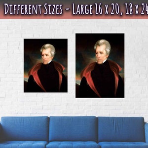 Andrew Jackson Poster, 7th President of Usa, Vintage Portrait - Andrew ...