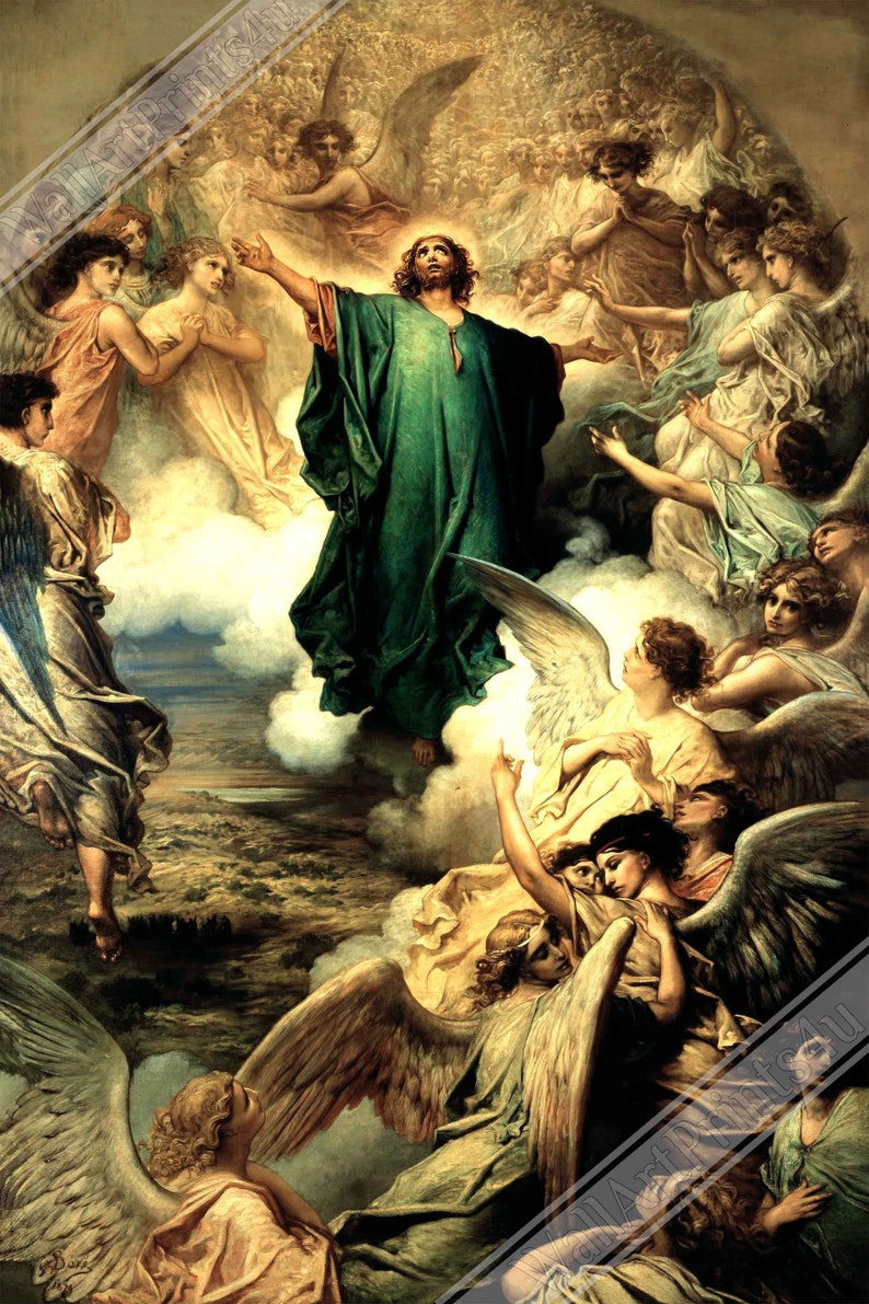 The Ascension Poster Christian Poster Gustav Dore Print - Etsy