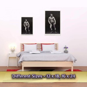 Eugen Sandow Poster, Victorian Bodybuilder, Vintage Photo Eugen Sandow ...