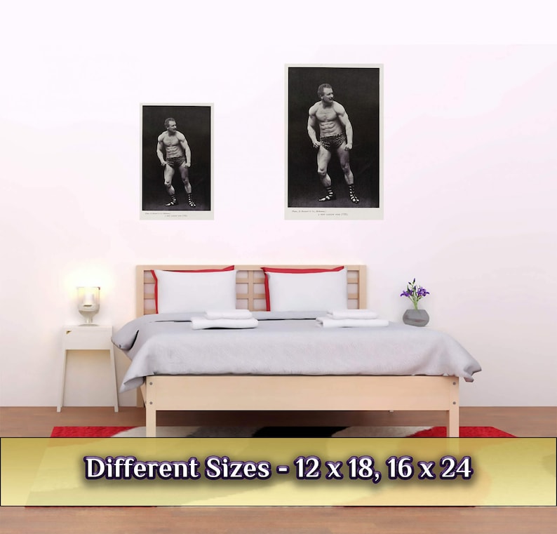 Eugen Sandow Poster Victorian Bodybuilder Vintage Photo - Etsy