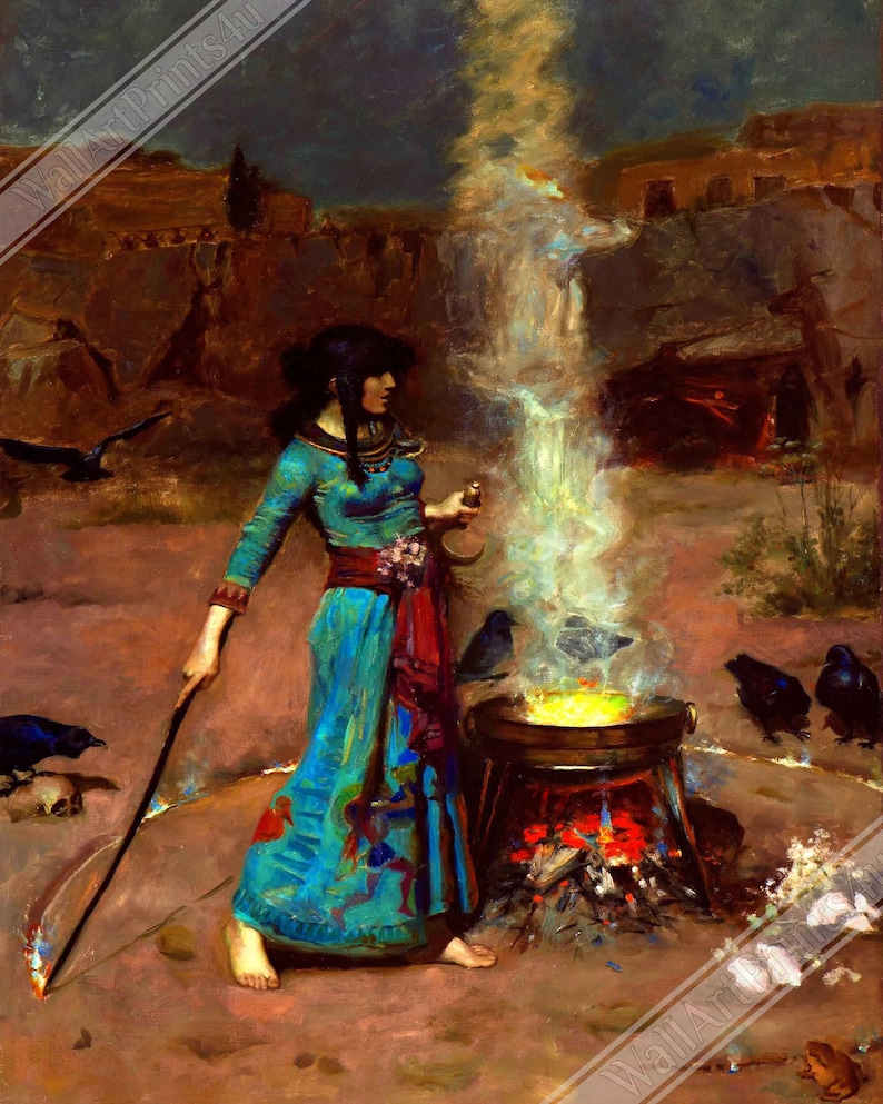 Magic Circle Poster Witch Poster the Magic Circle John - Etsy