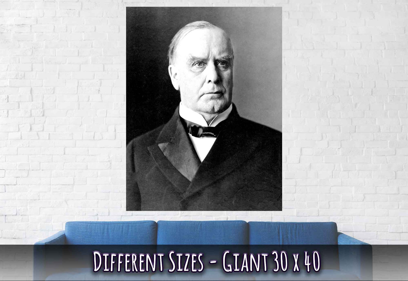William Mckinley Poster 25th President of Usa Vintage Photo | Etsy