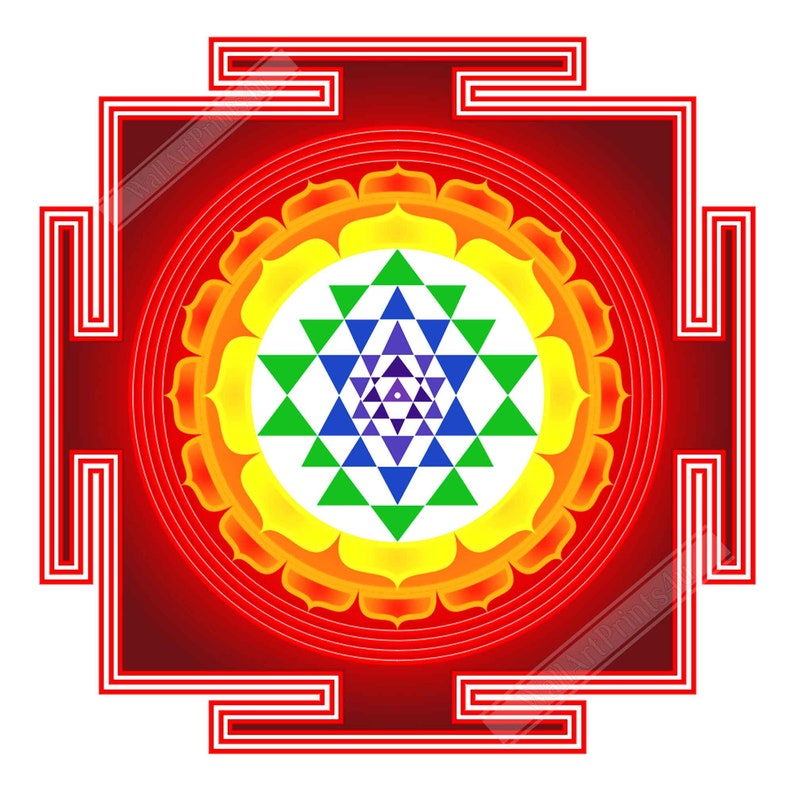 Sri Yantra Poster: Mother of All Yantras, Meditation Print - Etsy