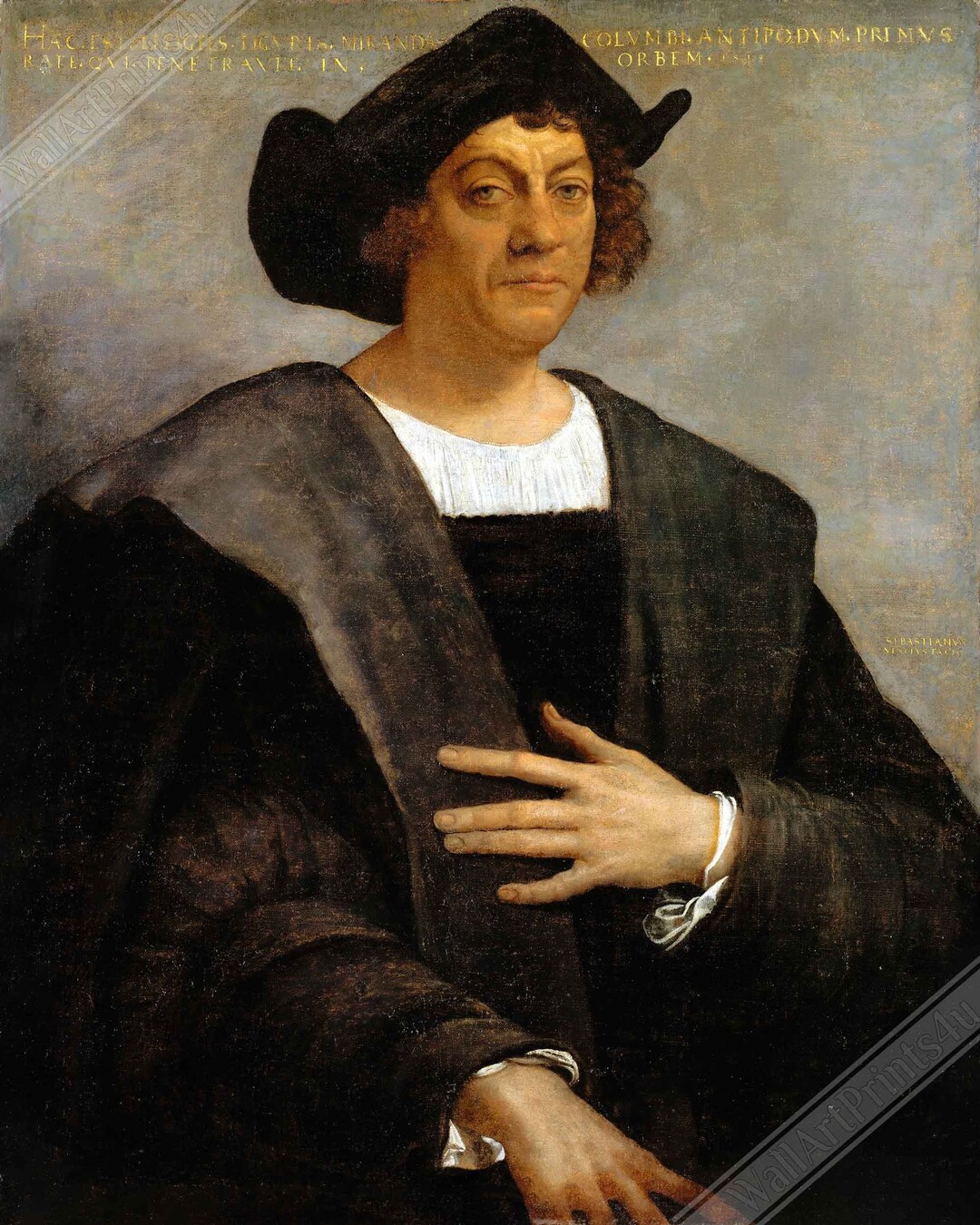 Christopher Columbus Poster, Vintage Portrait - Christopher Columbus ...
