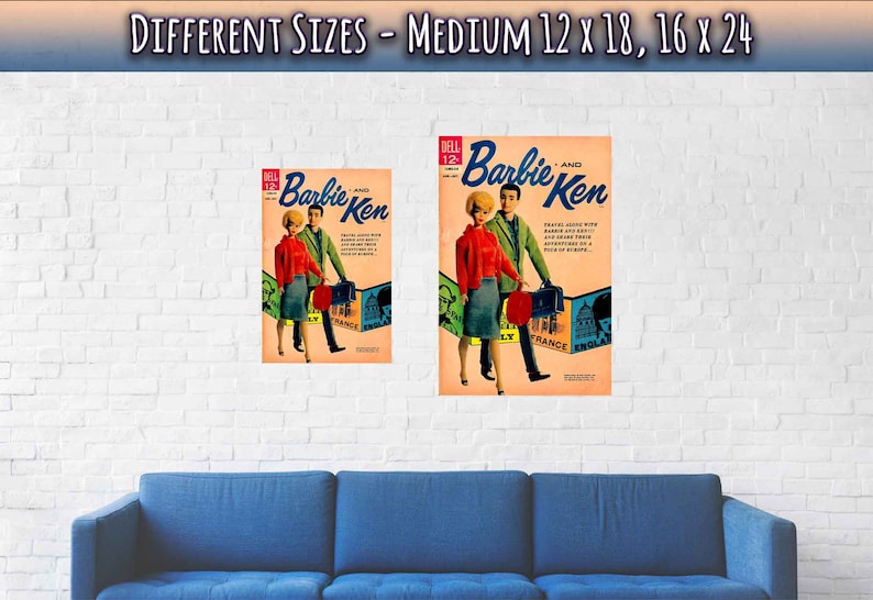Barbie and Ken Poster Travel Poster Tour of Europe Barbie | Etsy