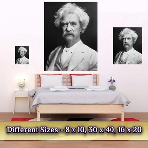 Mark Twain Poster, American Writer Humorist - Iconic Mark Twain Print ...