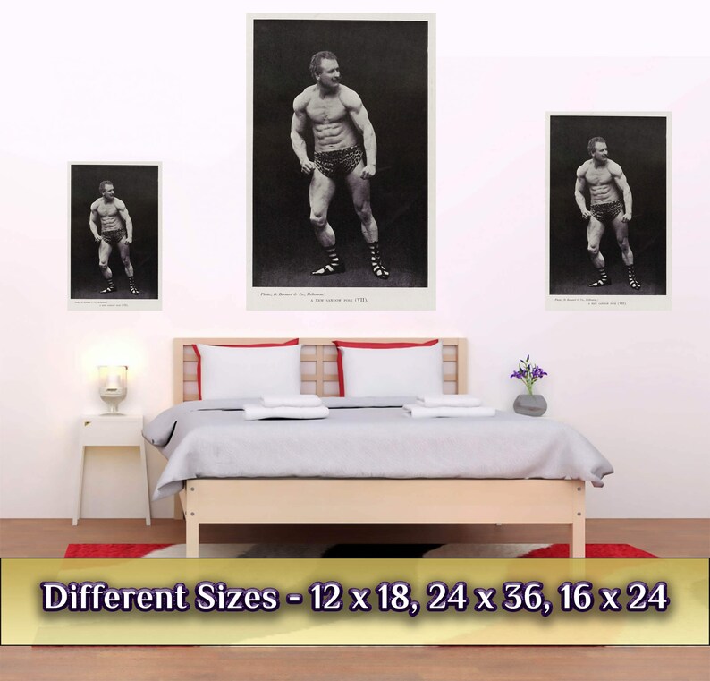 Eugen Sandow Poster Victorian Bodybuilder Vintage Photo - Etsy