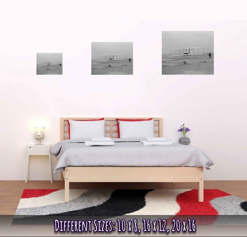 Wright Brothers First Flight Poster Kitty Hawk North | Etsy