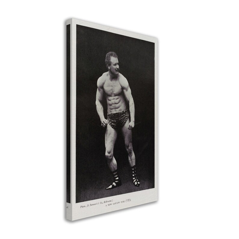 Eugen Sandow Canvas Victorian Bodybuilder Vintage Photo - Etsy