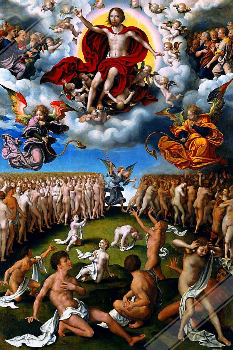 Last Judgement Poster Joos Van Cleve Last Judgement Print - Etsy