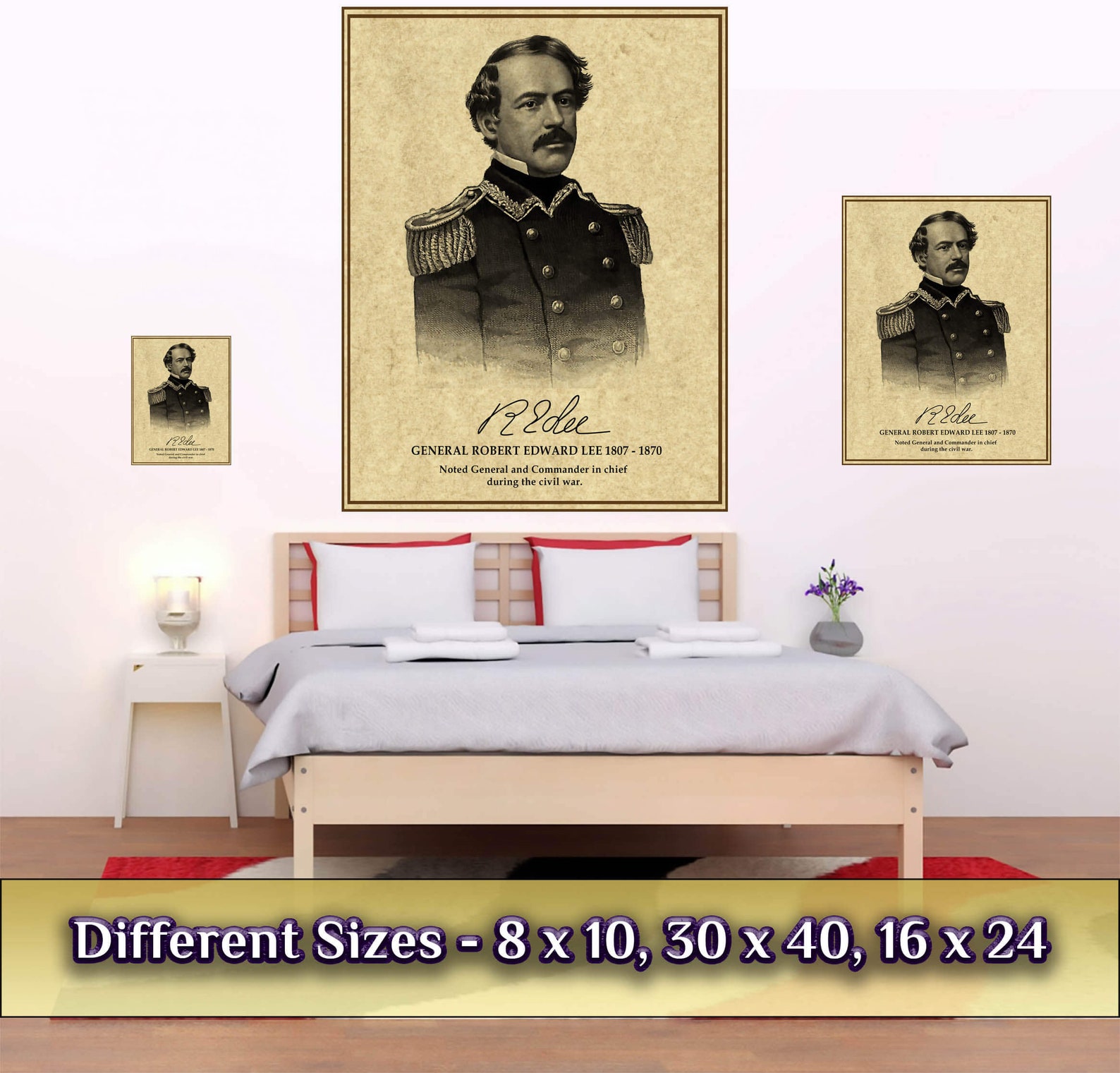 Robert E Lee Poster Civil War General Iconic Robert E Lee - Etsy