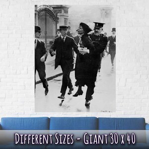 Emmeline Pankhurst Poster Arrested Carried by Police Officer - Etsy