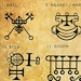 Goetia Sigils Poster Goetia Demons Poster Goetia Symbols Print Aged ...