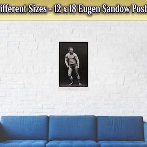 Eugen Sandow Poster, Victorian Bodybuilder, Vintage Photo Eugen Sandow ...