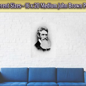 John Brown Poster, Abolitionist, Terrorist or Freedom Fighter? Vintage ...