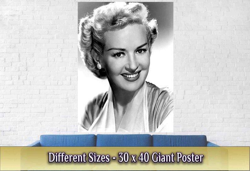 Betty Grable Poster Voluptuous Sex Goddess Vintage Photo - Etsy
