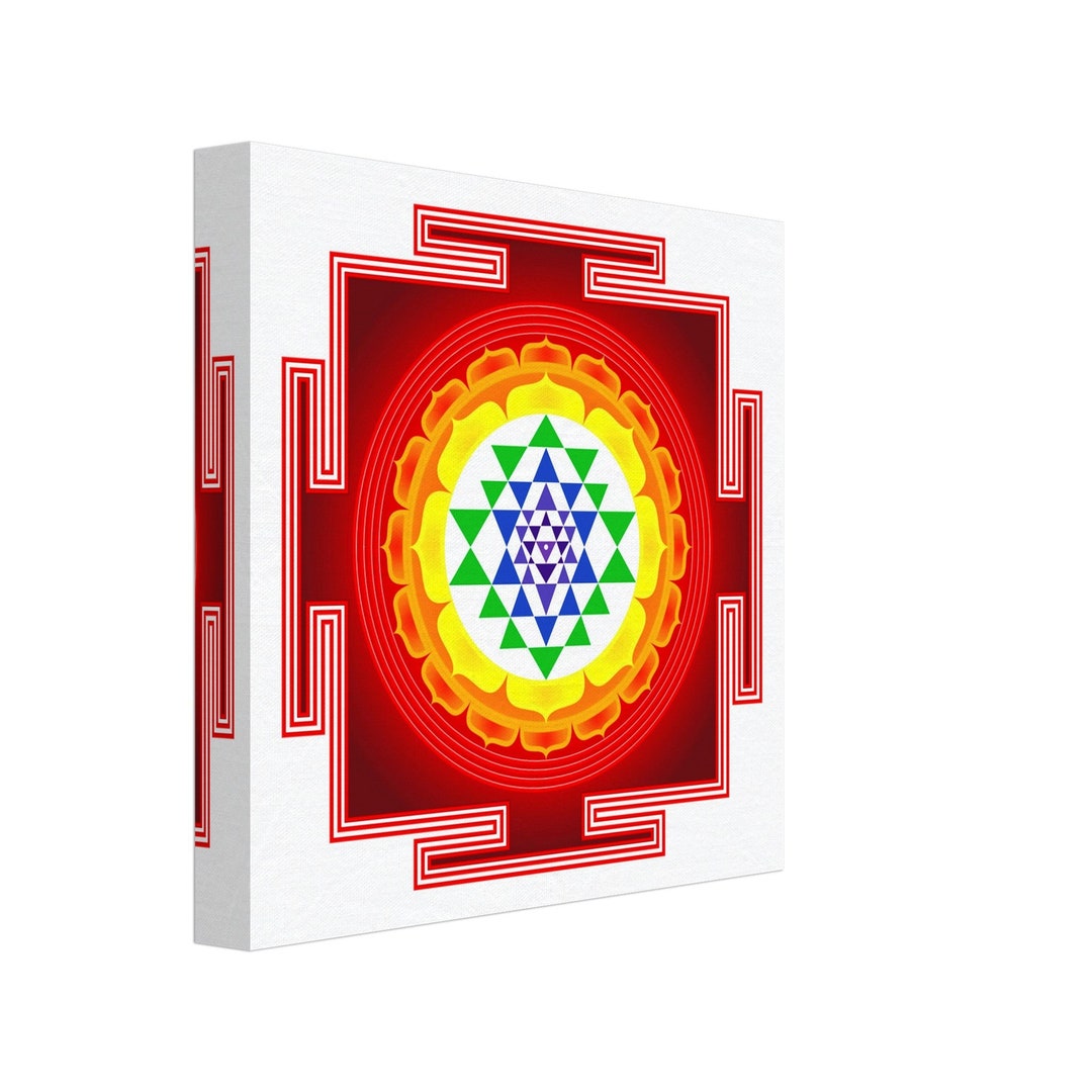 Sri Yantra Canvas Print, Shri Yantra Mother of All Yantras Sri Yantra ...