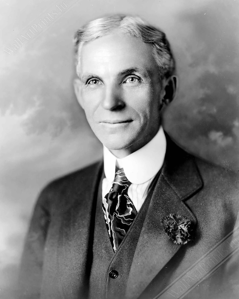 Henry Ford Vintage Photo Poster: Ford Motor Company Founder - Etsy