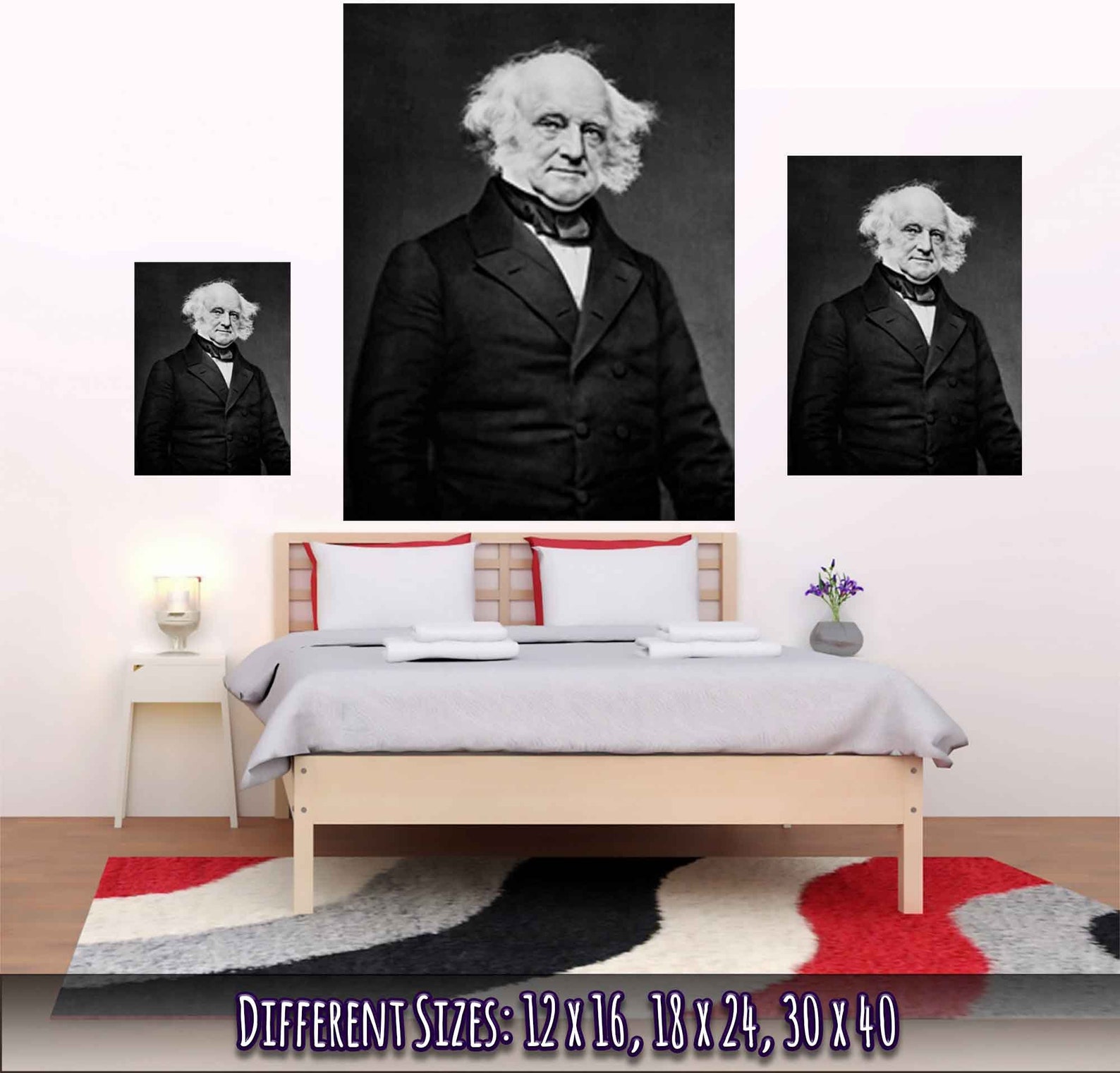 Martin Van Buren Poster, 8th President of Usa, Vintage Photo Martin Van ...